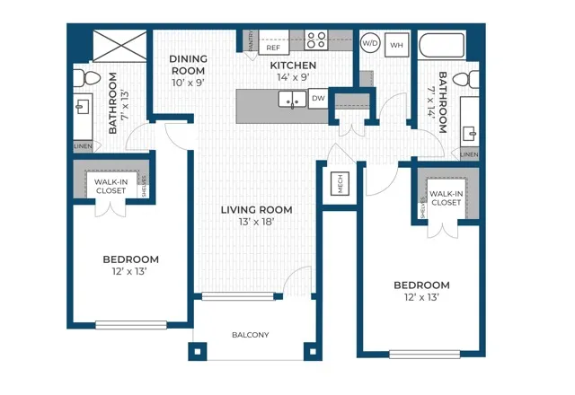 2G | 2 Bed Apartment | Seasons at Franklin