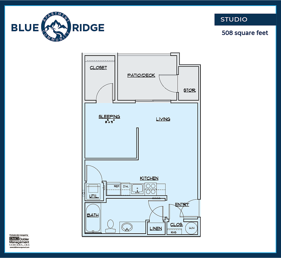 Studio | Studio | Blue Ridge Apartments