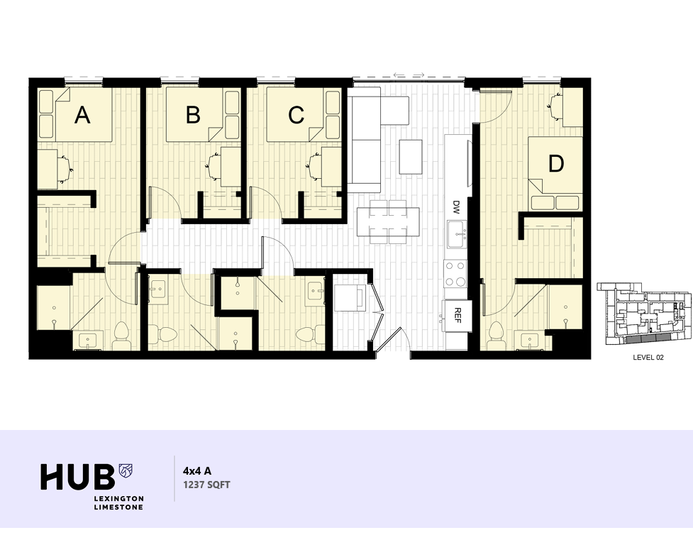 Hub Lexington - Limestone Apartment Rentals