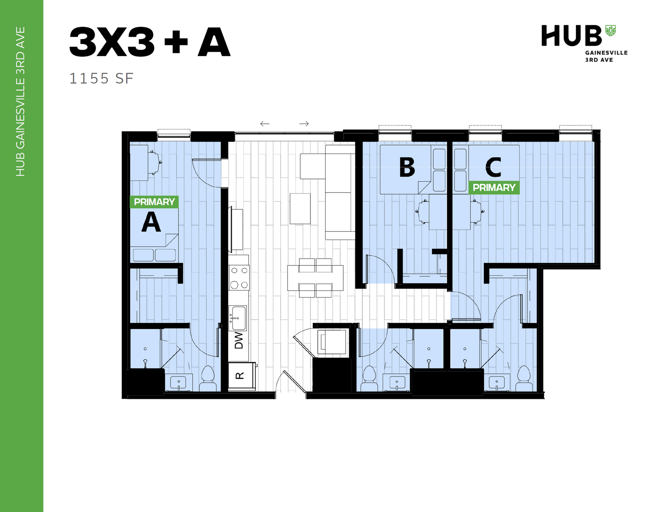 Hub Gainesville - 3rd Avenue Apartment Rentals