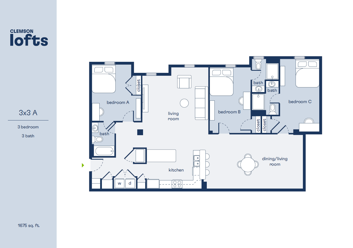 Clemson Lofts Apartment Rentals