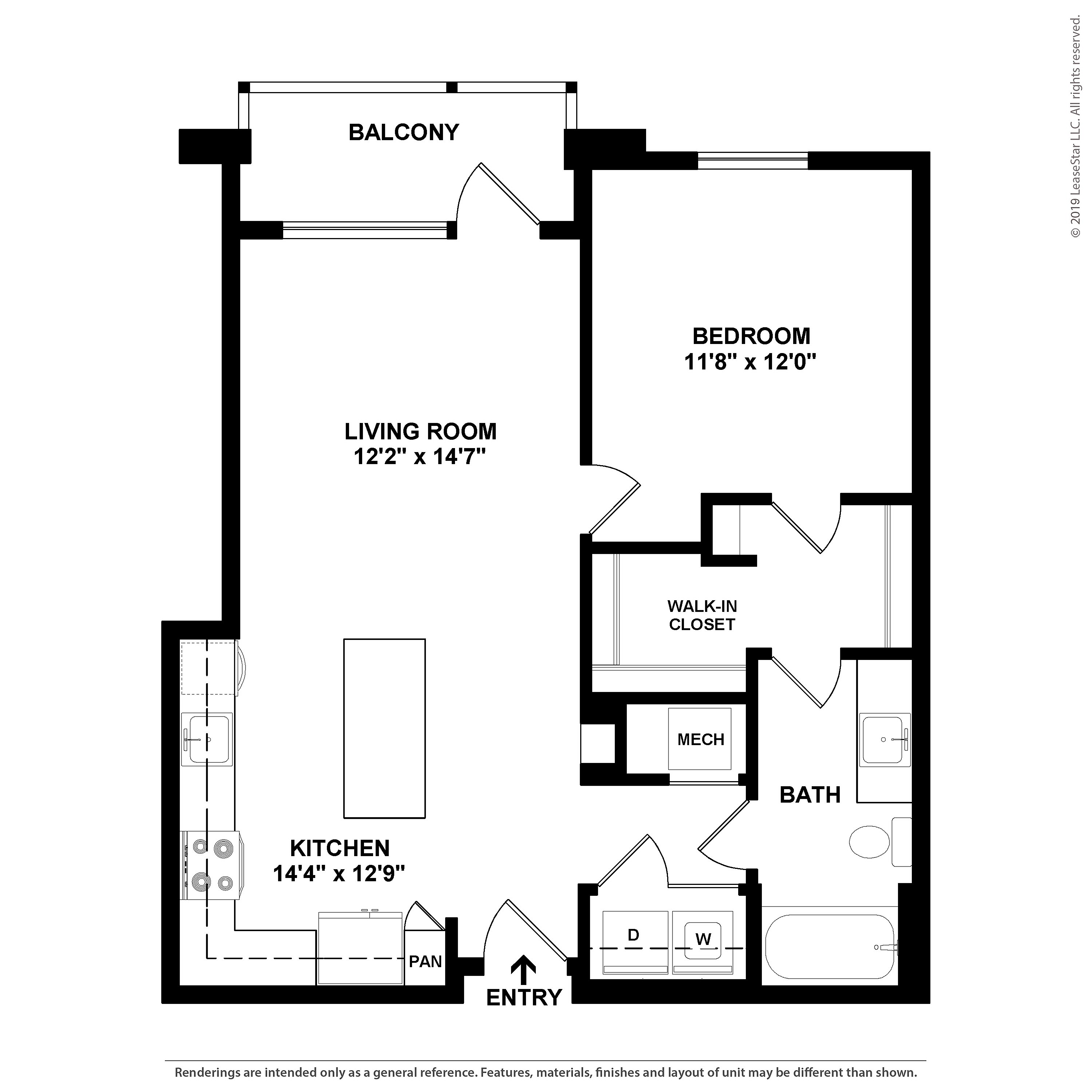 A4-The Muse | 1 Bed Apartment | The Addison at Universal Boulevard