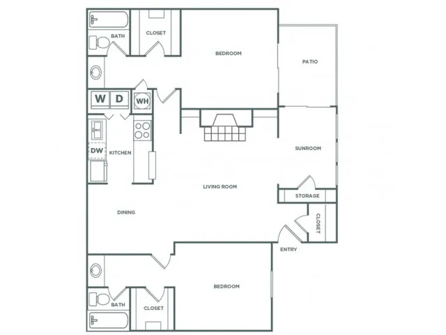 2ARE - 2 Bedroom - Elite | 2 Bed Apartment | The Dakota at Druid Hills