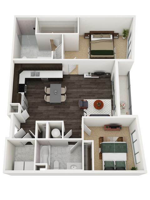 Studio - 2 Bed Apartments - Check Availability | Castleberry Park