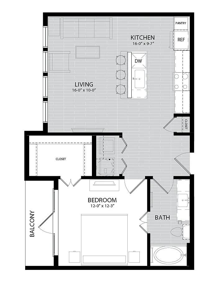 1 - 2 Bed Apartments - Check Availability | Midway Row House