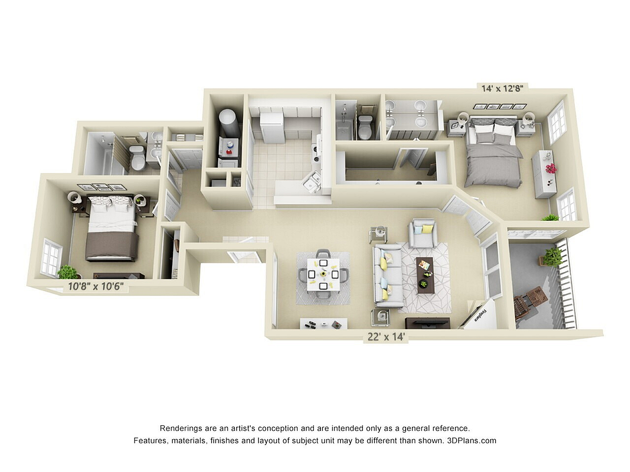 1 - 3 Bed Apartments - Check Availability | Hunters Crossing