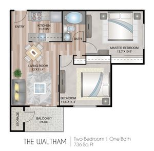 Studio - 2 Bed Apartments - Check Availability | Cabot Crossing