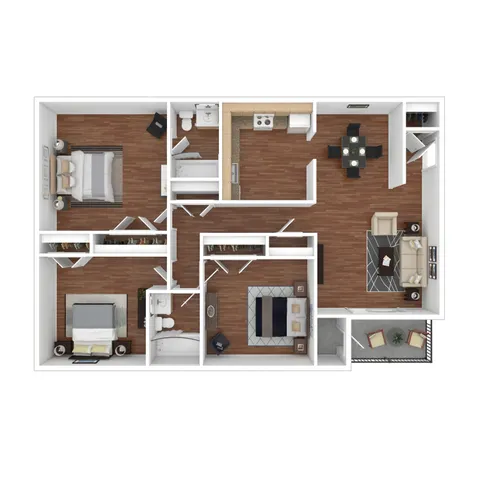 1 - 3 Bed Apartments - Check Availability | Carson Square Apartments