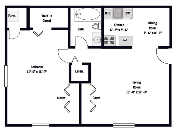 1 - 2 Bed Apartments - Check Availability | Hanover Court Apartments
