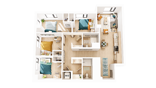 Studio, 1, 2, 3 & 4 Bedroom Apartments | The Accolade