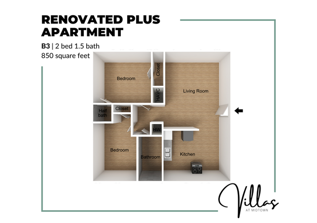 Studio - 2 Bed Apartments - Check Availability | Villas at Midtown