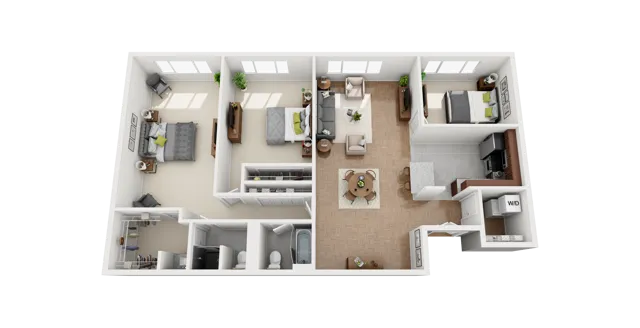 Studio - 3 Bed Apartments - Check Availability | The Falls at Roland Park