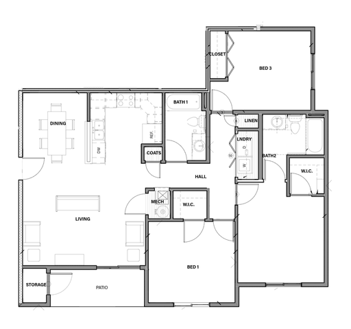 1 - 3 Bed Apartments - Check Availability | Hawks Landing