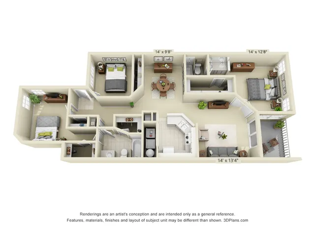 1 - 3 Bed Apartments - Check Availability | Hunters Crossing